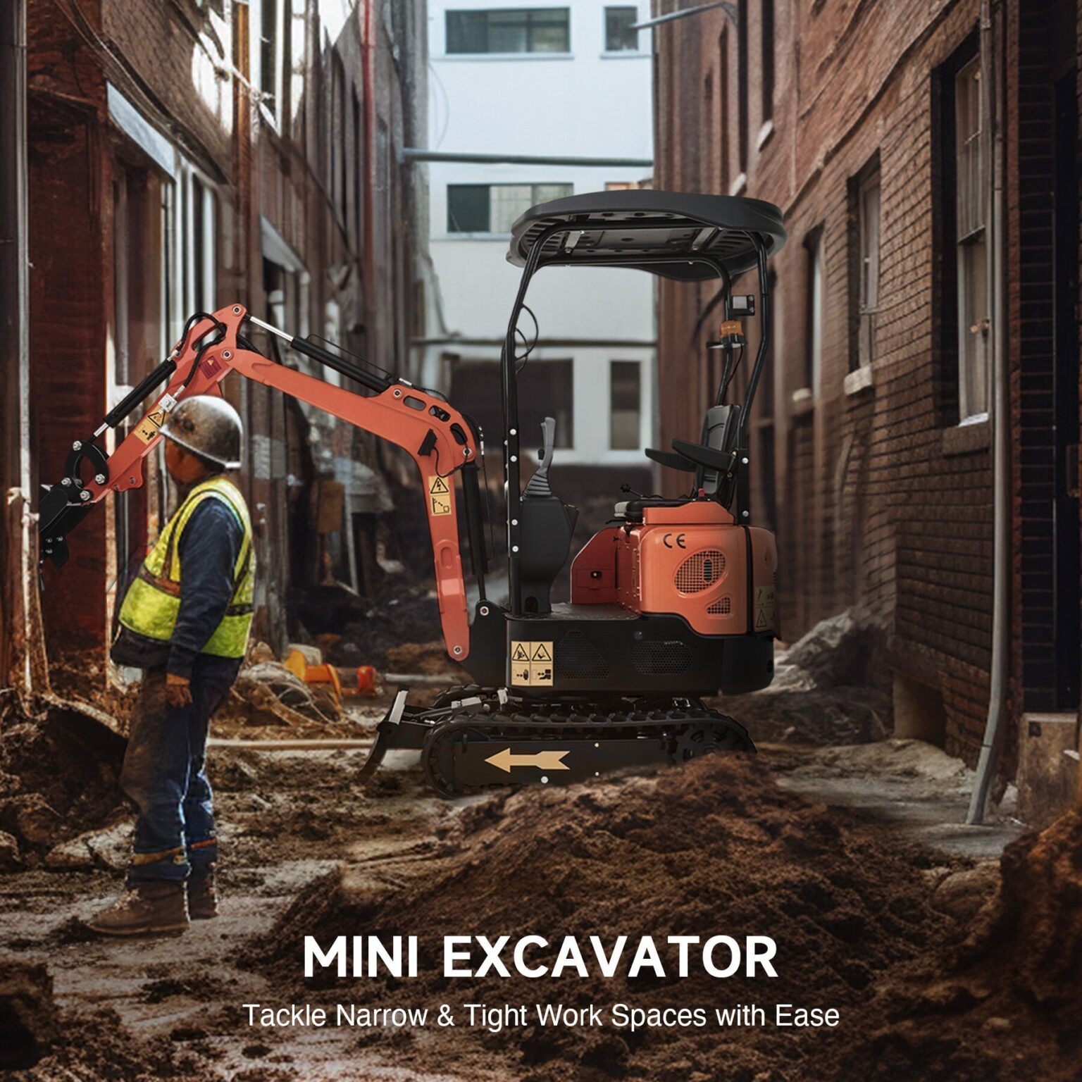 AGT-H15 – 1.5 Ton Mini Excavator with Pilot System & 13.5HP Gasoline ...